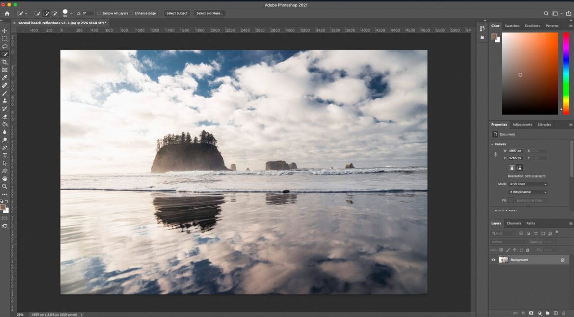 Easiest Method to Stretch an Image in Photoshop