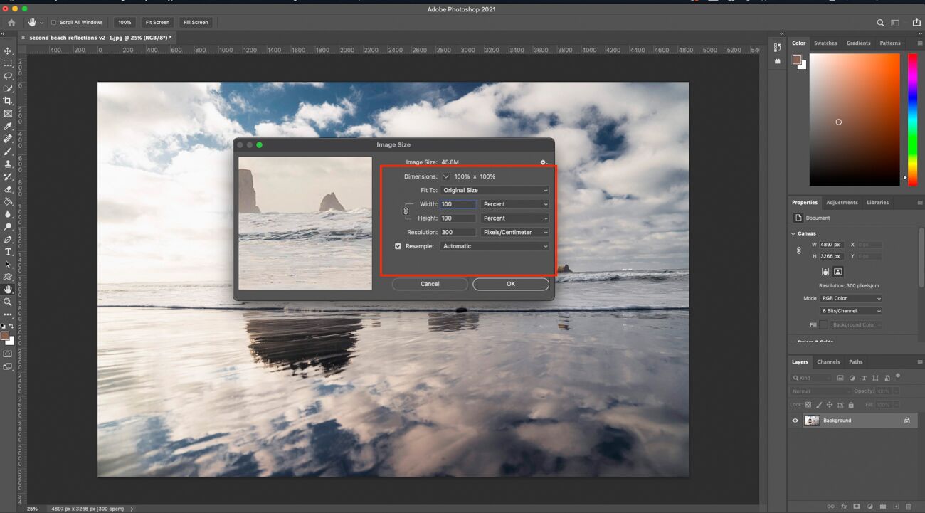 Easiest Method to Stretch an Image in Photoshop