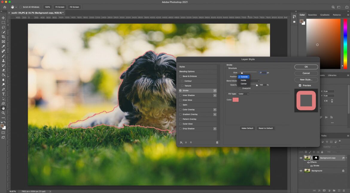 How to Outline an Image in Photoshop